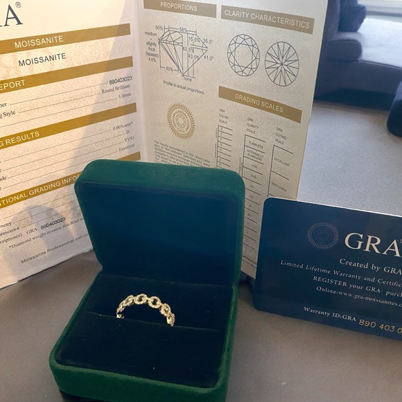 Moissanite | Jewelry | 5ct Moissanite Ring Sets In S925 With Gra ...